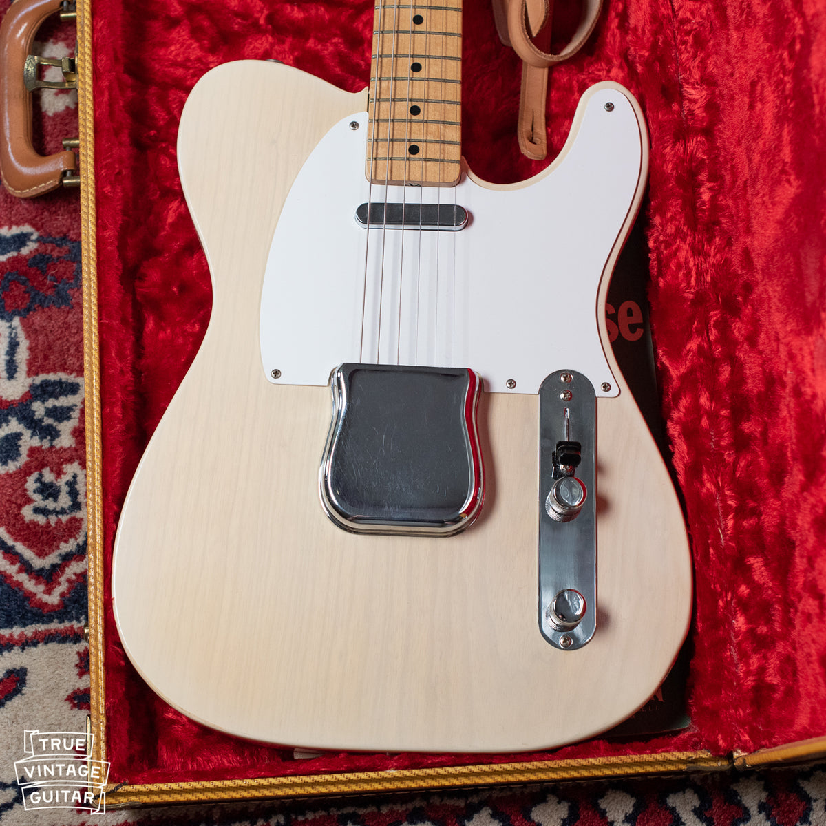 1957 Fender Telecaster Blond White Guard – True Vintage Guitar