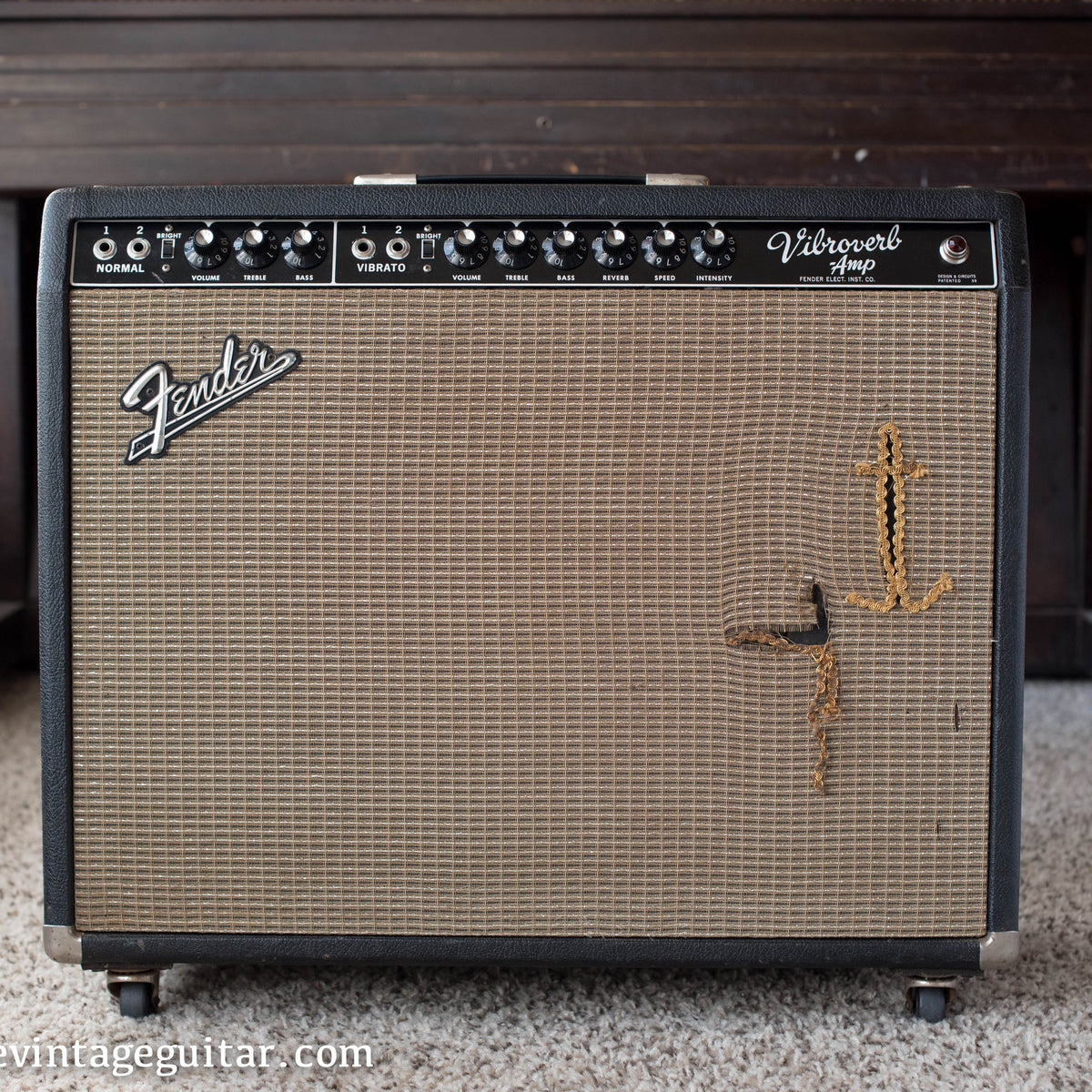 Vintage 1964 Fender Vibroverb guitar amplifier – True Vintage Guitar