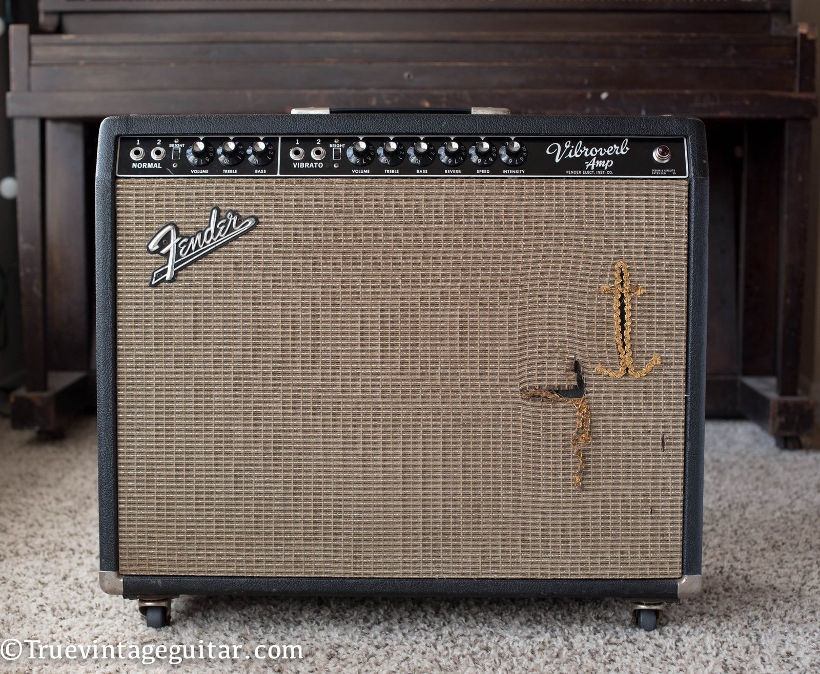Vintage 1964 Fender Vibroverb guitar amplifier – True Vintage Guitar