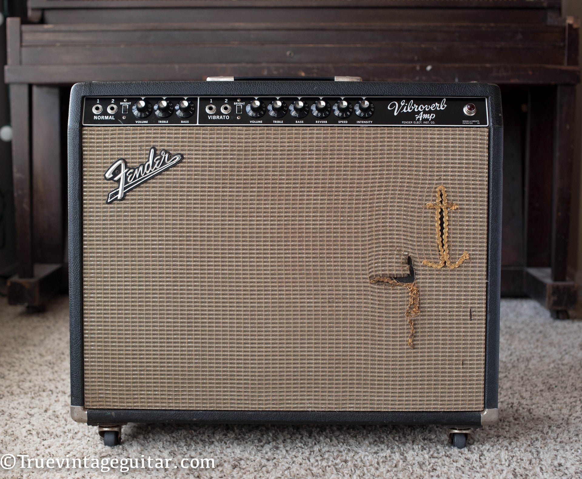 Vintage 1964 Fender Vibroverb guitar amplifier – True Vintage Guitar