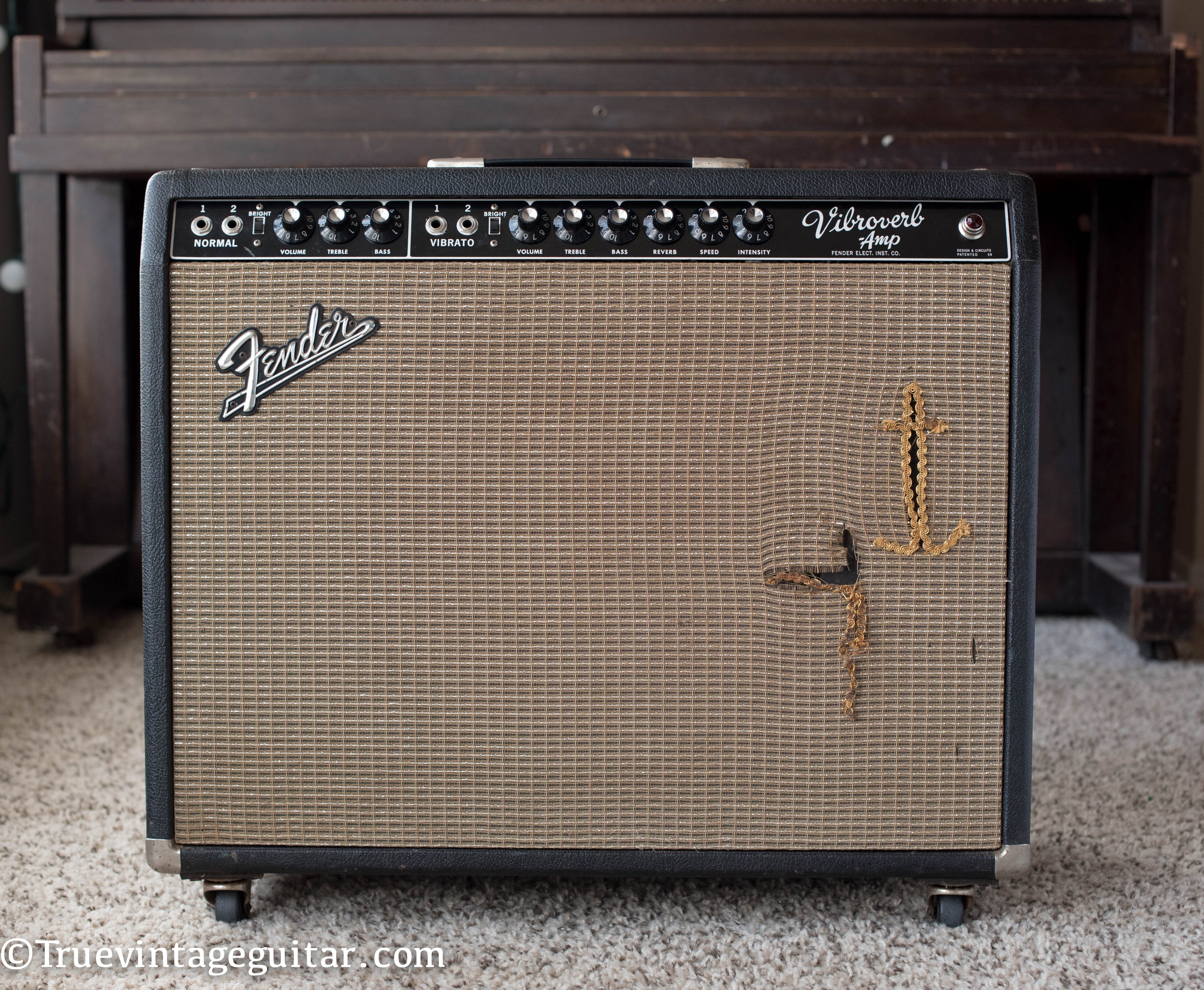 Vintage 1964 Fender Vibroverb guitar amplifier – True Vintage Guitar