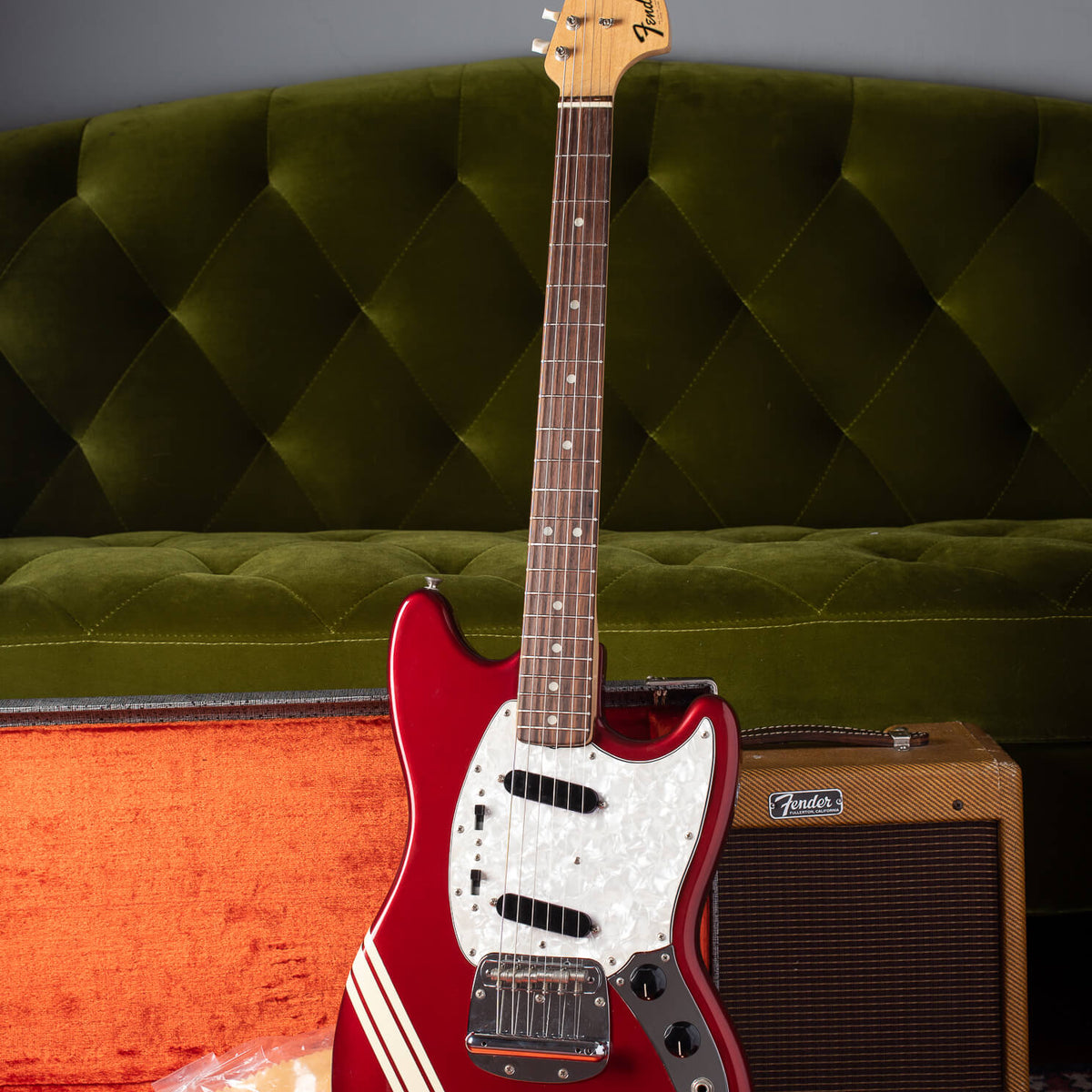 Fender Mustang Logo 2024+ Mustang Dark Coyote Badge Custom Dark