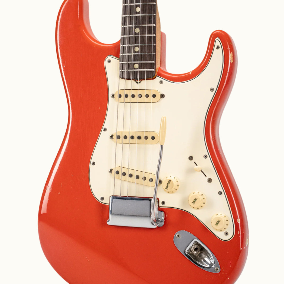 1964/1965 Fender Stratocaster Fiesta Red – True Vintage Guitar