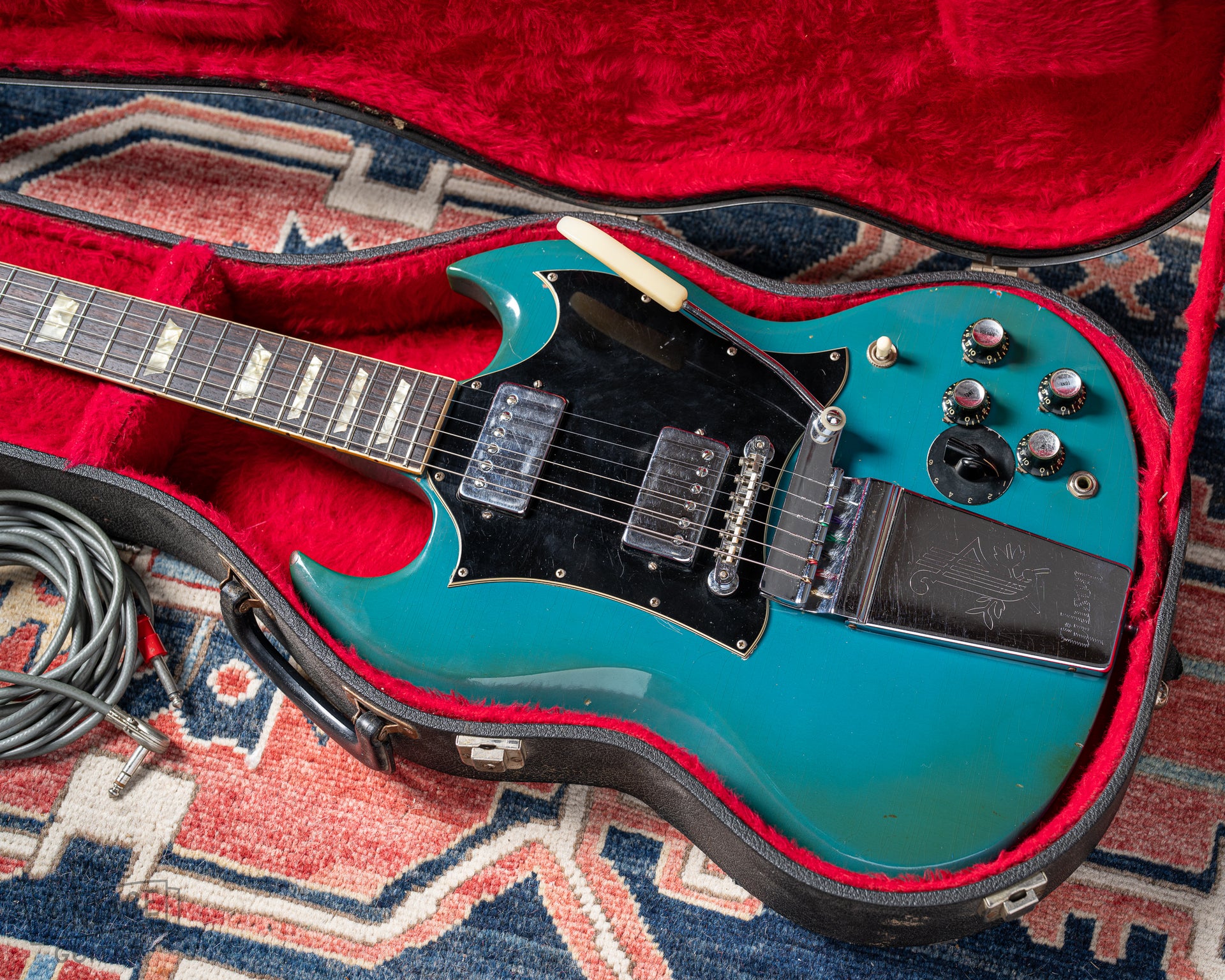 1971 Gibson SG Standard One-Off Custom Color Blue – True Vintage Guitar