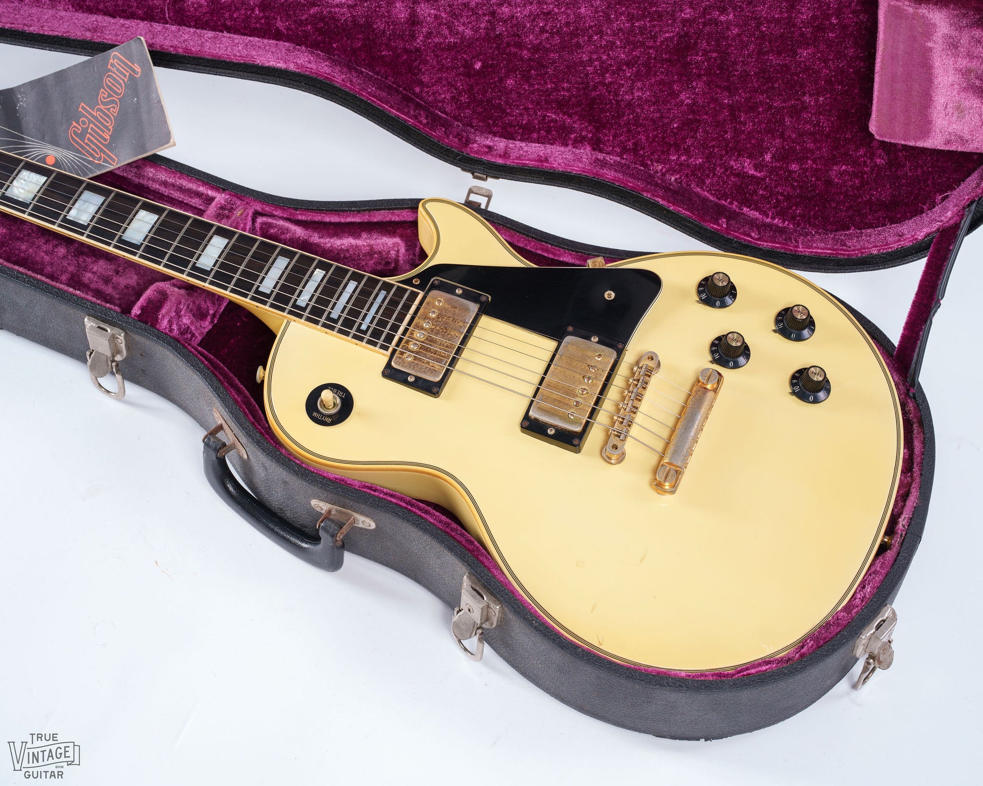 1974 Gibson Les Paul Custom White – True Vintage Guitar