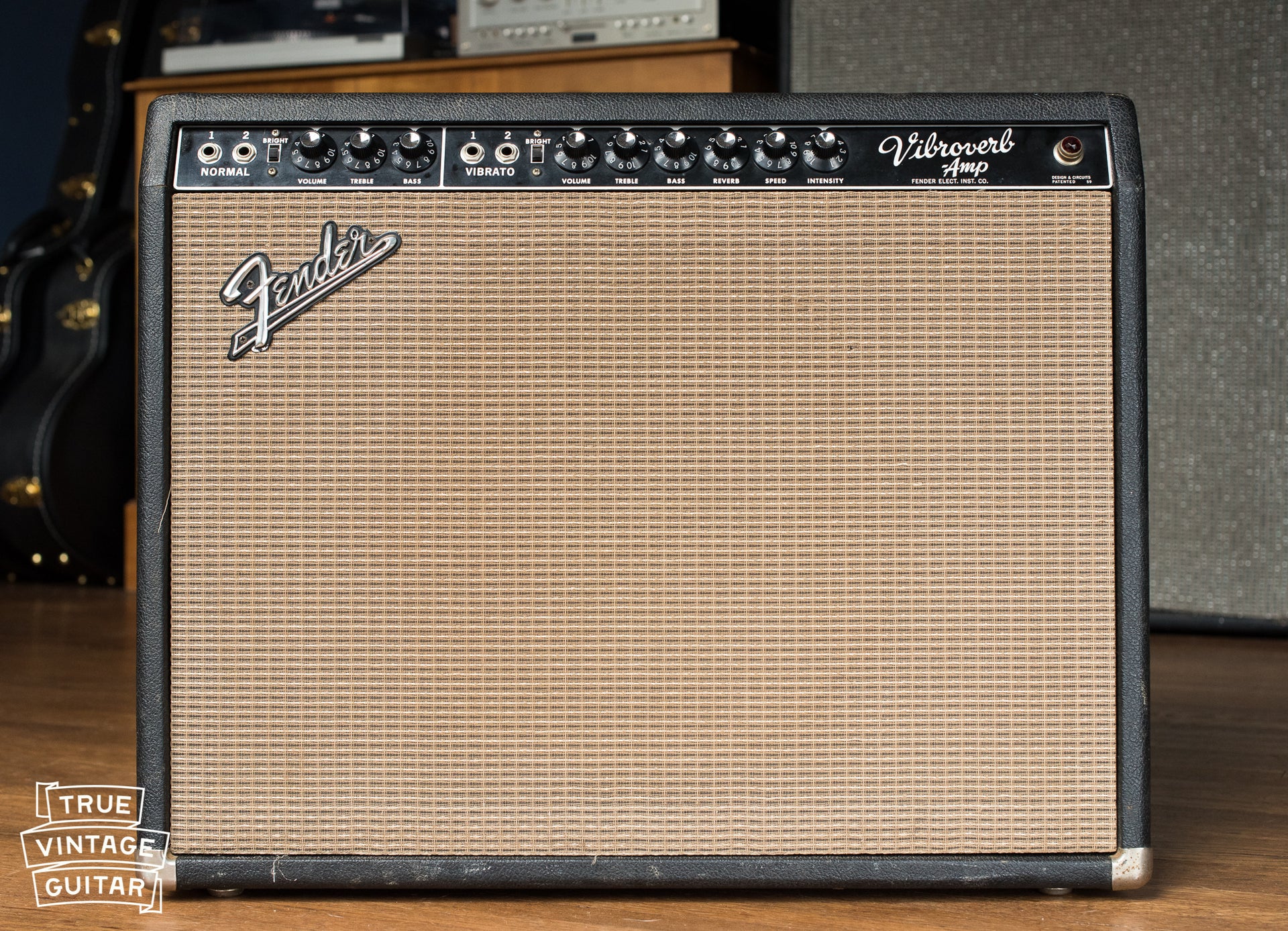 1964 Fender Vibroverb vintage guitar amplifier – True Vintage Guitar