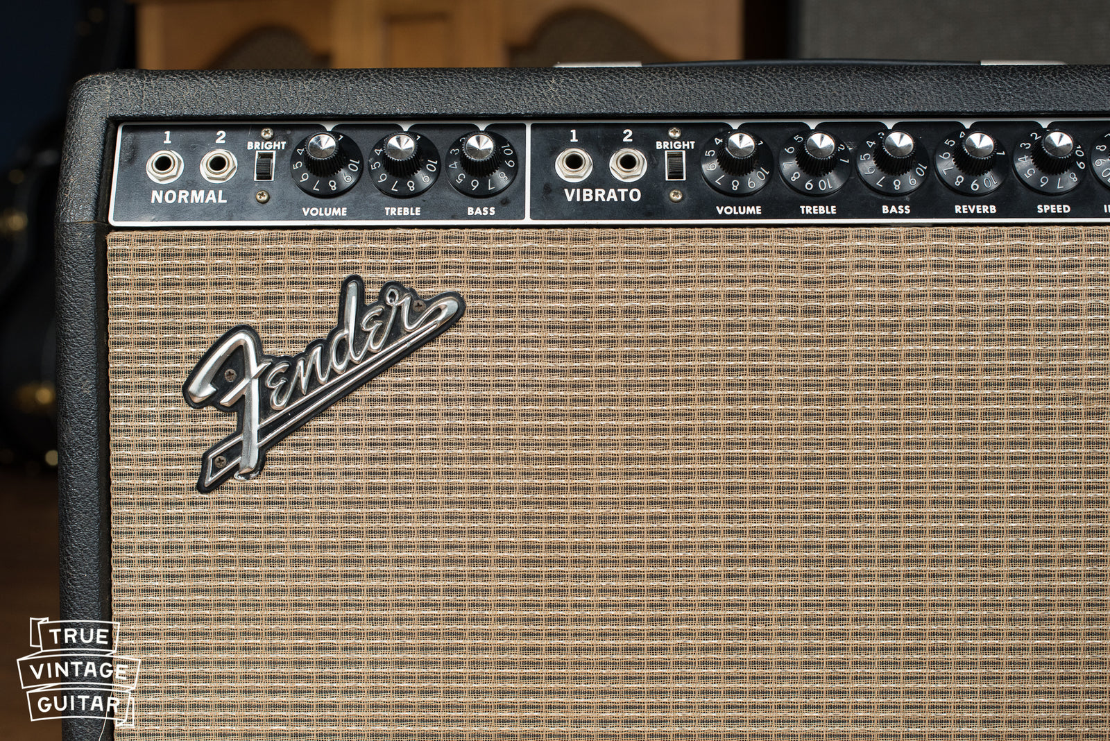 1964 Fender Vibroverb vintage guitar amplifier – True Vintage Guitar