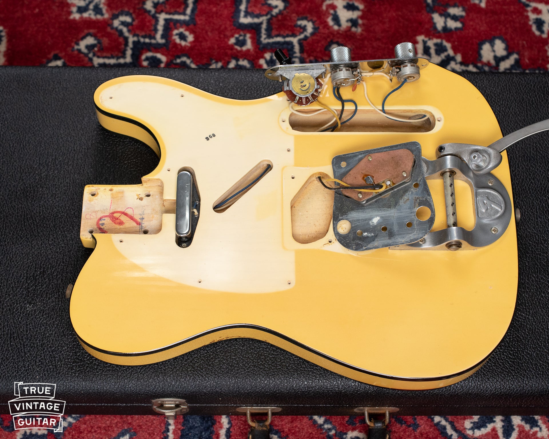 1968 Fender Telecaster Custom Blond Black Binding – True Vintage Guitar