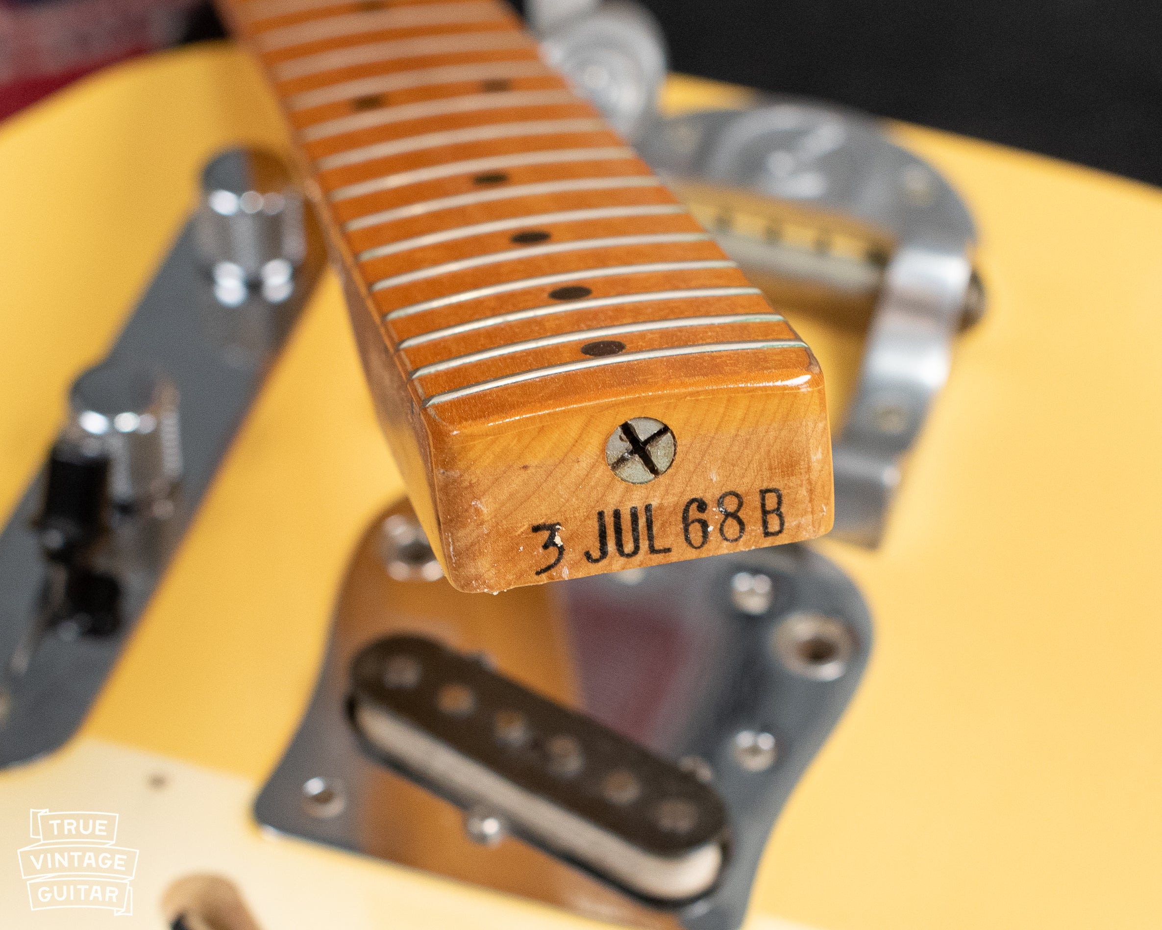 1968 Fender Telecaster Custom Blond Black Binding – True 1968 Fender Telecaster Custom Blond Black Binding – True